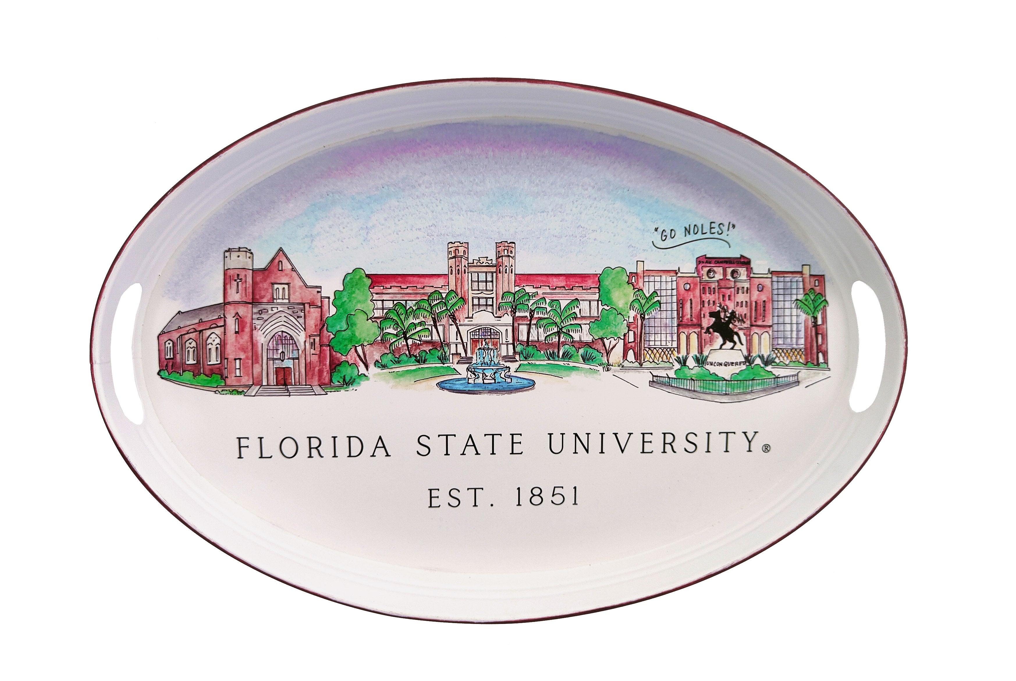 Florida State Skyline Oval Tray – Valiant Gifts Wholesale