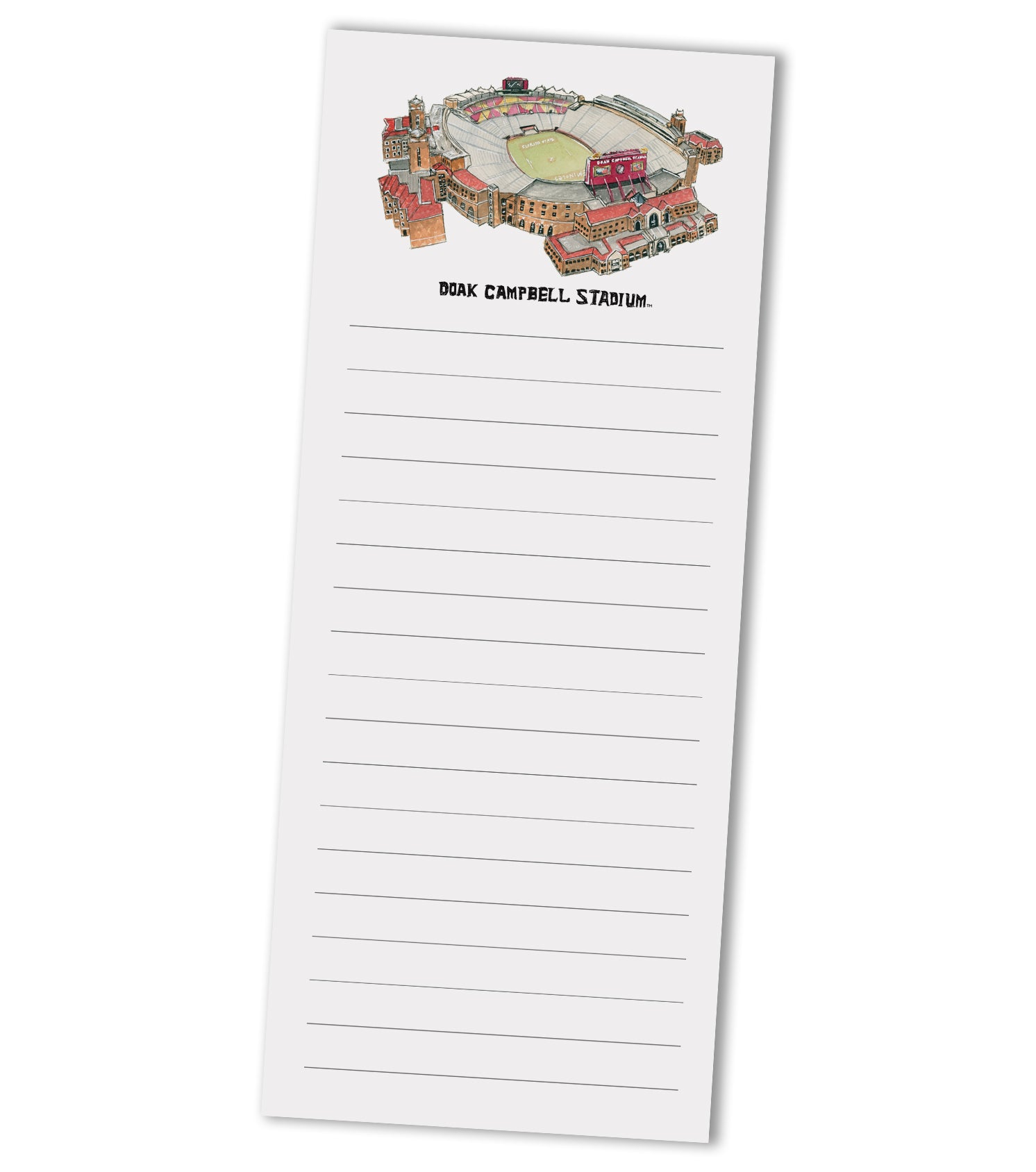 Florida State Stadium 3.5x8.5 Notepad – Valiant Gifts Wholesale